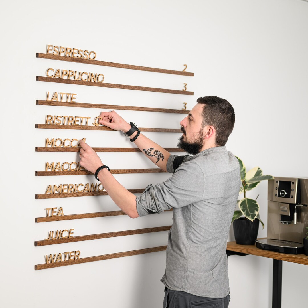 Hanging Letter Board Set Enhance Your Cafe or Message Center With ...