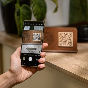 Tabletop QR Sign Stand, Cafe Scan to View Menu, QR Code Menu Display ...