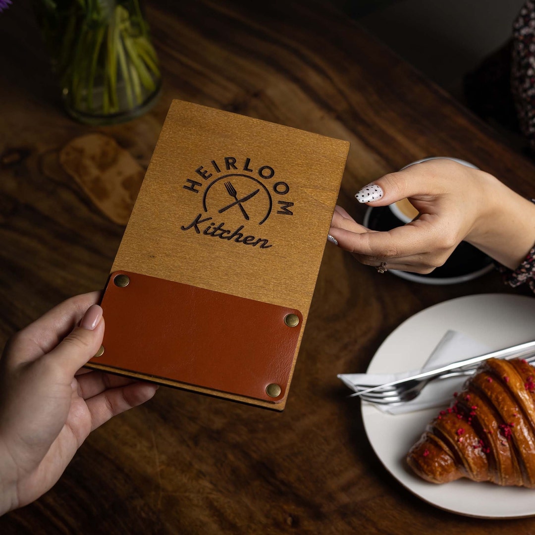 Bill Holder With Logo Engraving, Personalized Check Holder, Unique ...