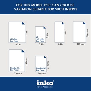 Menu Holder With Ring Binder for Changeable Sheets, Soft Leather Menu ...