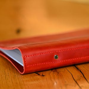 Soft Leather Menu Holder With Ring Binder Mechanism for Half Letter and ...