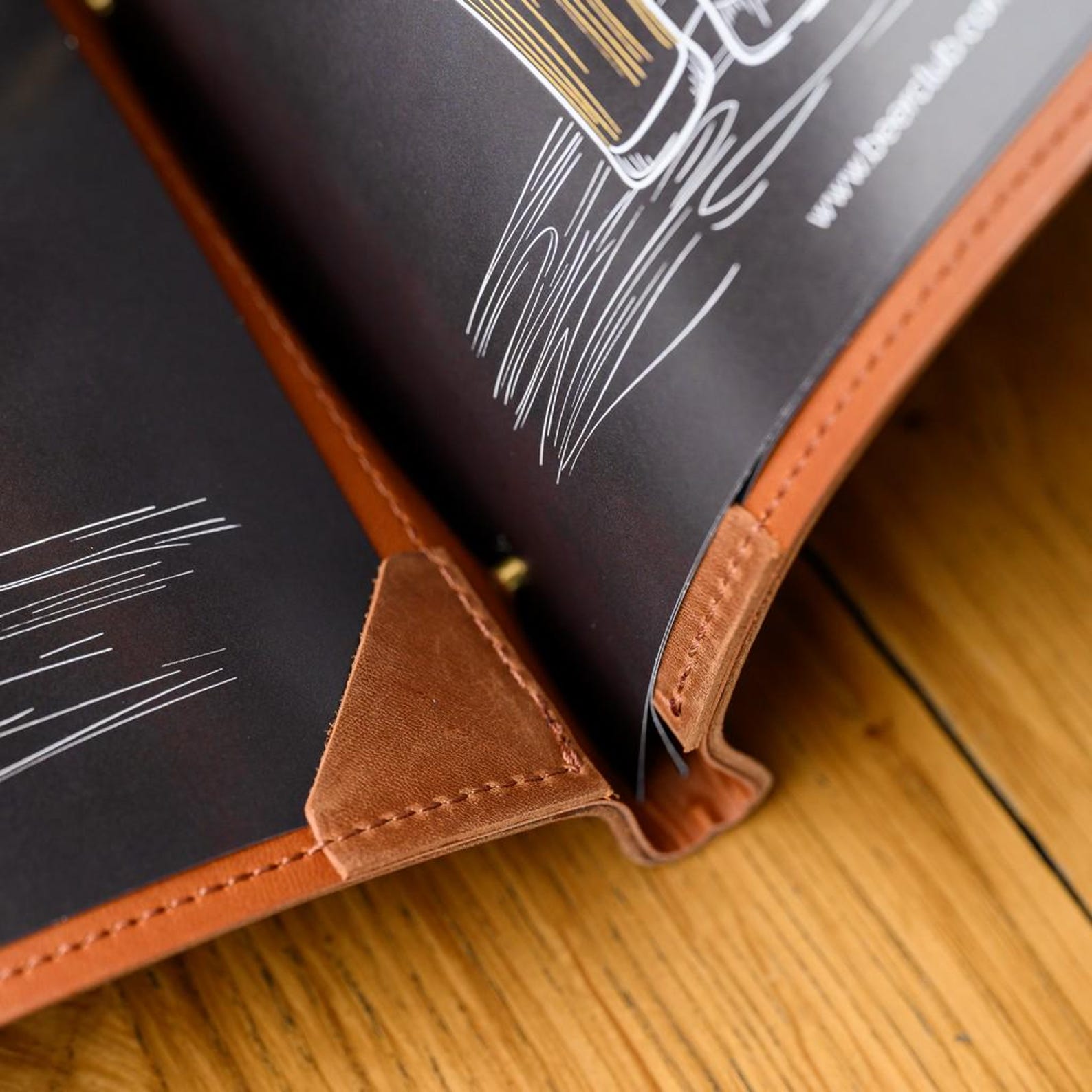 Custom Leather Menu Holder, Restaurant Menu Folio With Logo Embossing ...