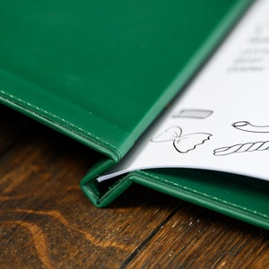 Faux Leather Menu Folder With Logo Embossing, Letter Size Menu Folder ...