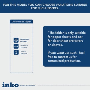 Hardcover Wine List Holder for Changeable Sheets, Wooden Menu Holder ...