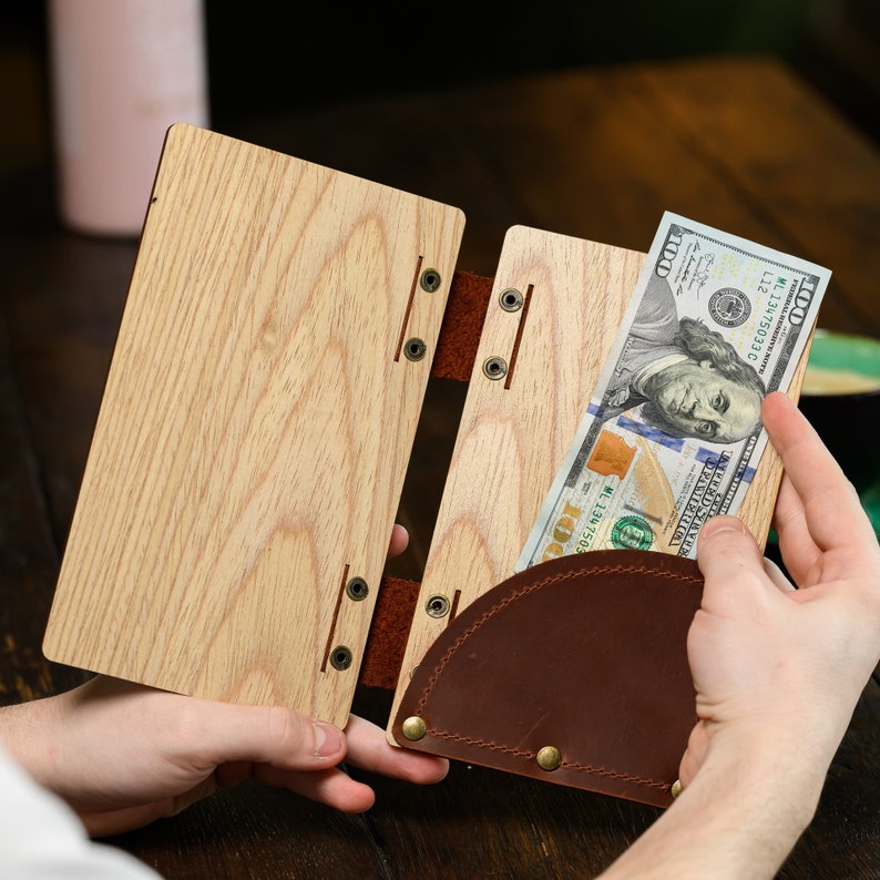 Veneered HDF Restaurant Check Presenter, Durable Bill Presenter, Meal ...