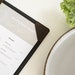 Restaurant Menu Cover With Brass Coloured Ring Binder - Menu Cards ...
