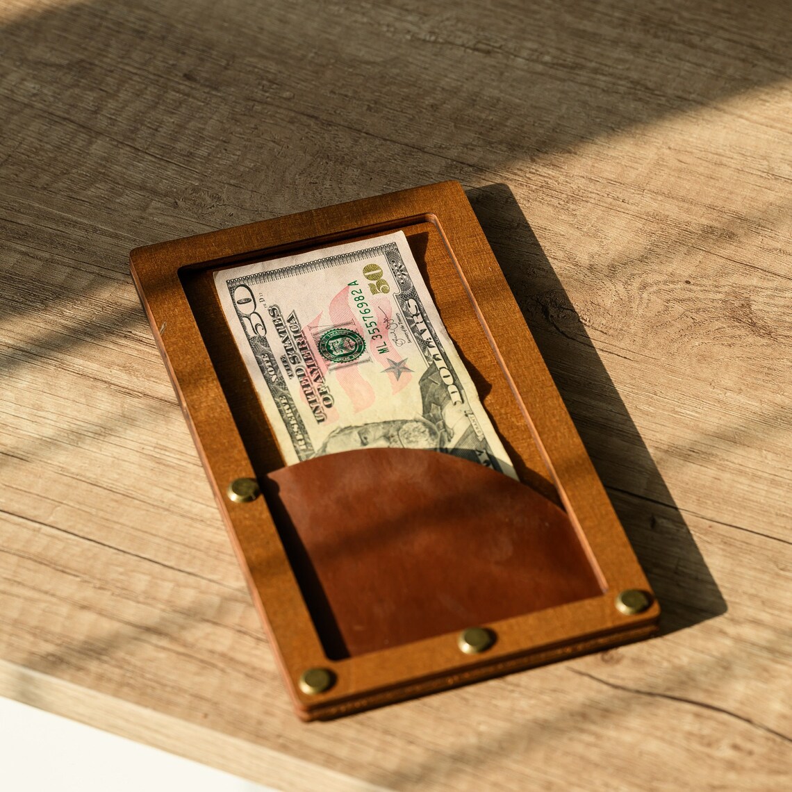 Custom Engraved Bill Presenter, Cafe Check Holder, Plywood & Leather - Etsy