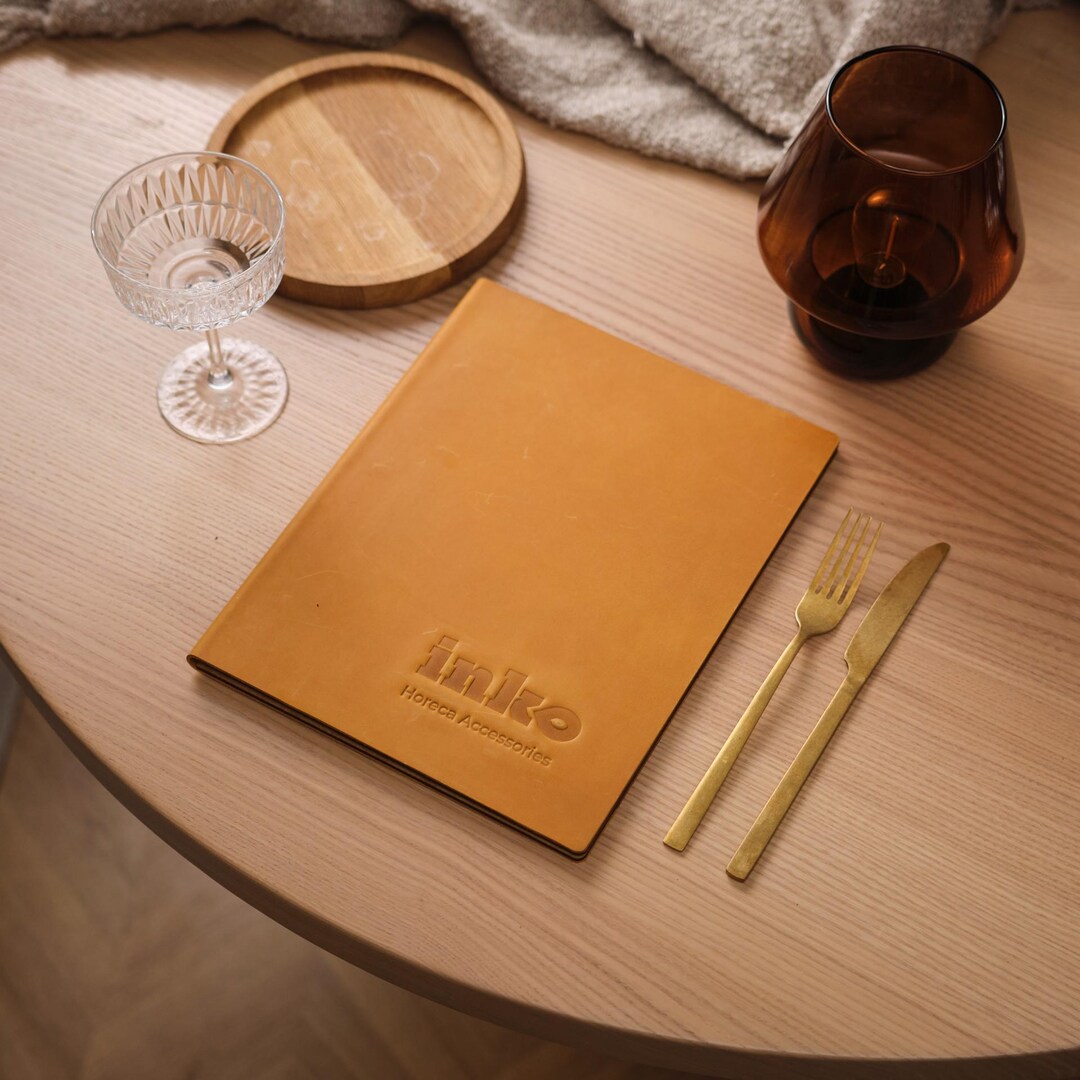 Leather Menu Board, Dinner Menu Holder, Leather Clipboard, Restaurant ...