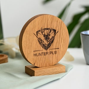 Custom Oak NFC Tap to Pay Sign, Restaurant Cafe Tabletop Display - Etsy