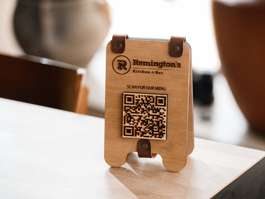 qr-code-menu-sign-scan-to-view-menu-wooden-table-menu-etsy
