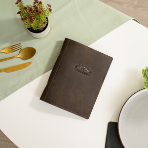 Restaurant Menu Cover With Brass Coloured Ring Binder - Menu Cards ...