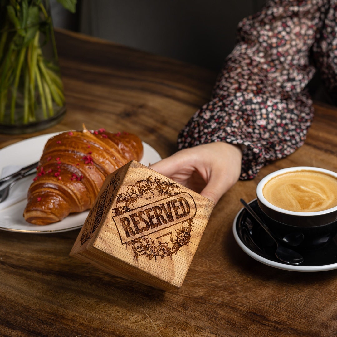Tabletop Reserve Plate Personalized, Reserved Seat Sign, Reserved Sign ...