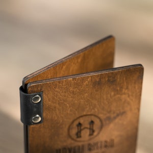 Hardcover Check Presenter With Logo Engraving, Bill Holder Customized ...