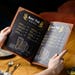 Custom Leather Menu Holder, Restaurant Menu Folio With Logo Embossing ...