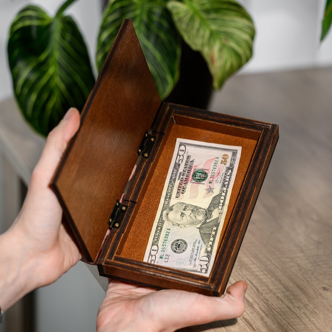 Wooden Bill Holder, Check Holder Box, Unique Check Presenter, Guest ...