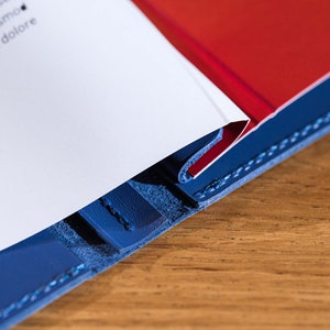 Two-layer Leather Wine List Folder on Screws, Leather Menu Holder With ...