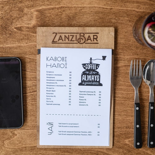 Wooden Menu Menu Menu Cover Restaurant Menu Cover FREE - Etsy