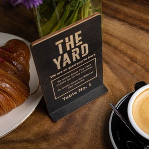 QR Code Menu Sign, Scan to View Menu, Cafe Bar QR Code Stand ...