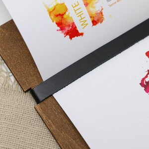 Wooden Menu Board for Flip Sheet, Engraved Menu Holder, Restaurant Menu ...