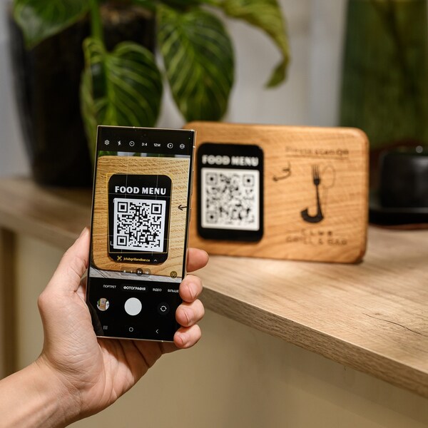 Qr Code Wooden Board - Etsy