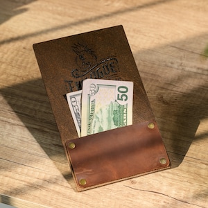 Bill Holder With Logo Engraving, Personalized Check Holder, Unique ...