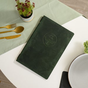 Hard Cover Menu Folder With Elastic Band for Bented in a Half Sheet ...