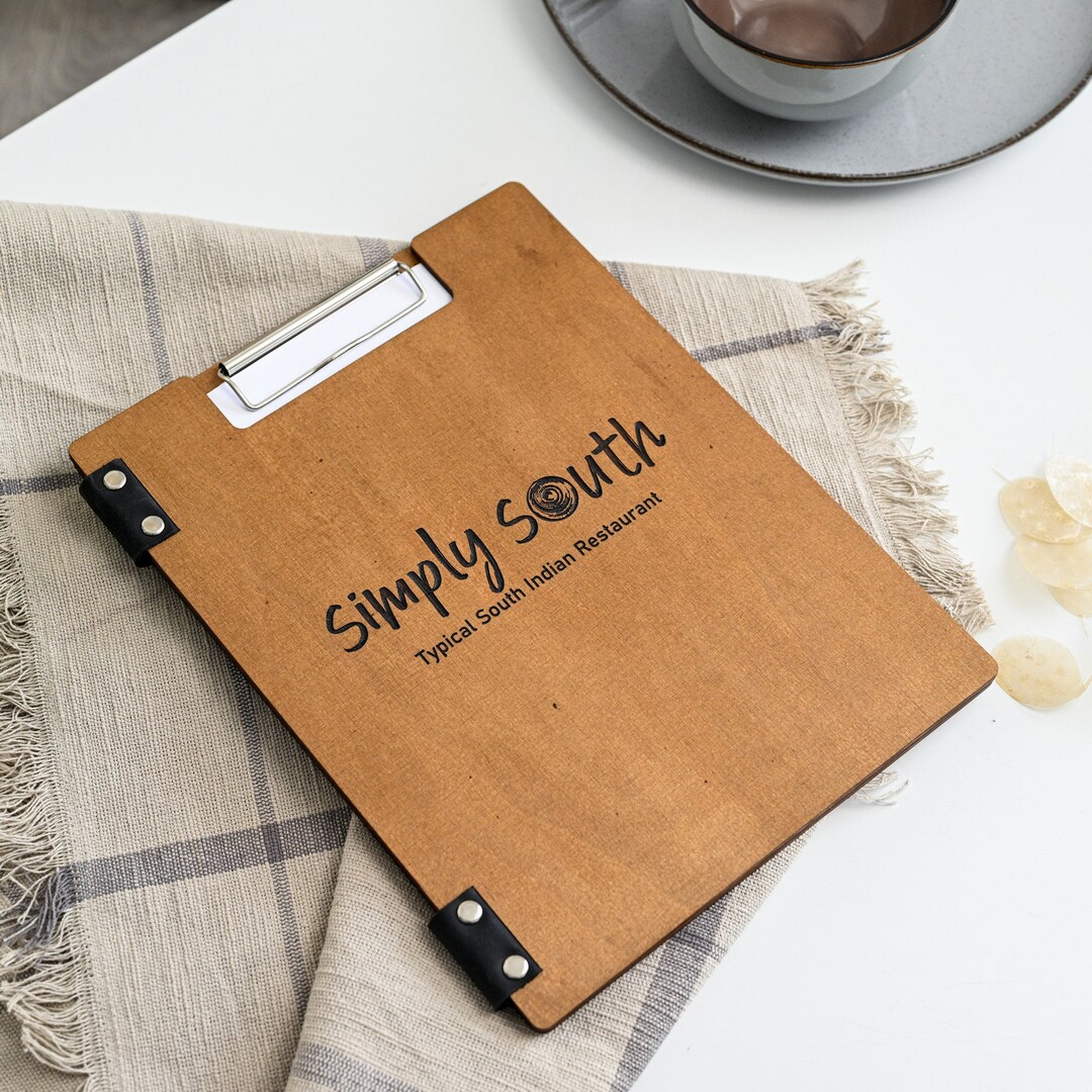 Menu Clipboard With Binder, Personalized Menu Board, Drink Menu Holder ...