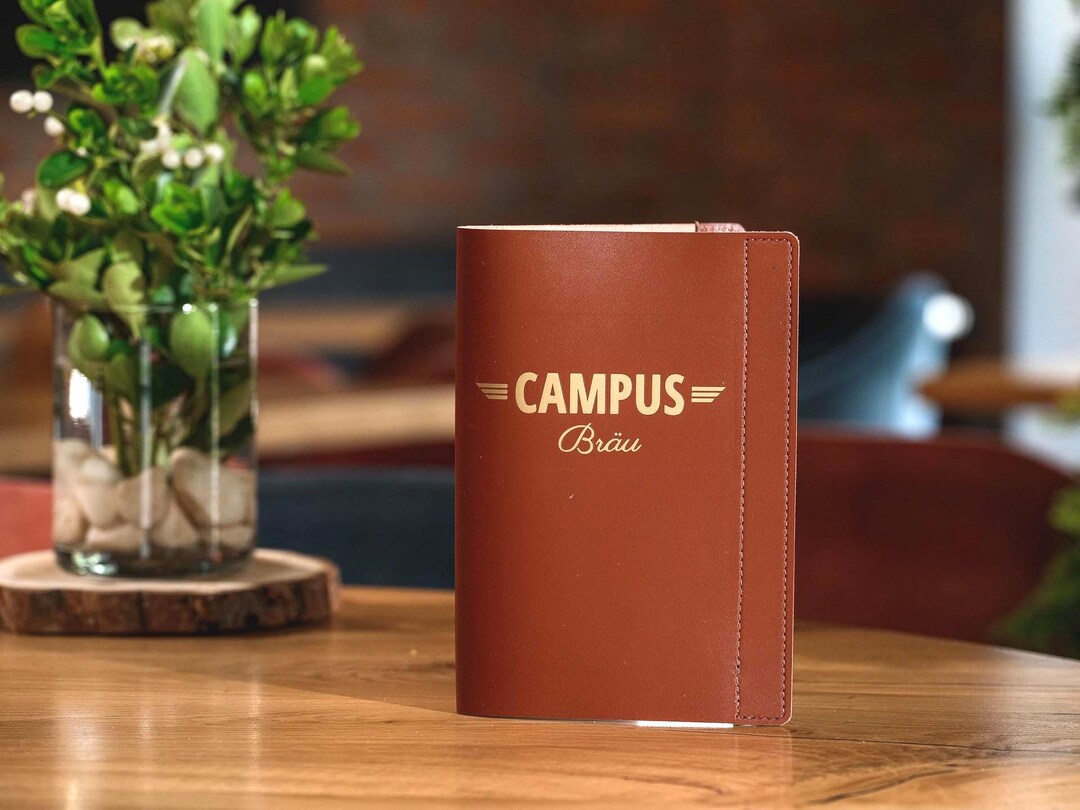 Premium Leather Cocktail Menu Cover With Clamping Bar – Elegant ...