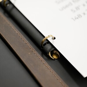 Restaurant Menu Cover With Brass Coloured Ring Binder - Menu Cards ...