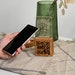 Illuminated Acrylic QR Code Plate, Restaurant QR Code on Oaken Stand ...