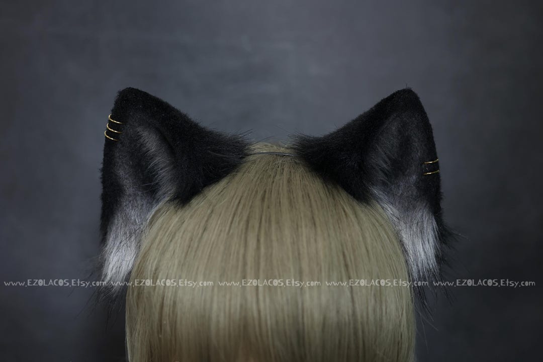 Handmade Realistic Cat Ears and Tail Set Cosplay,faux Fur Cat Ears ...