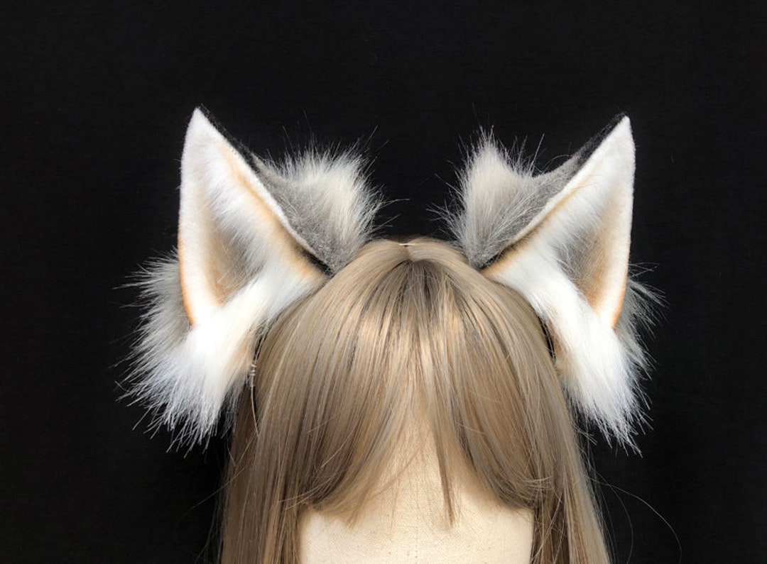 3.6 Luxury Realistic Gray Wolf Ears Headbandwolf - Etsy