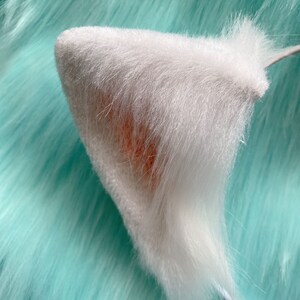 2.3 Cute White Cat Ears HeadbandWhite Kitten ears hair | Etsy