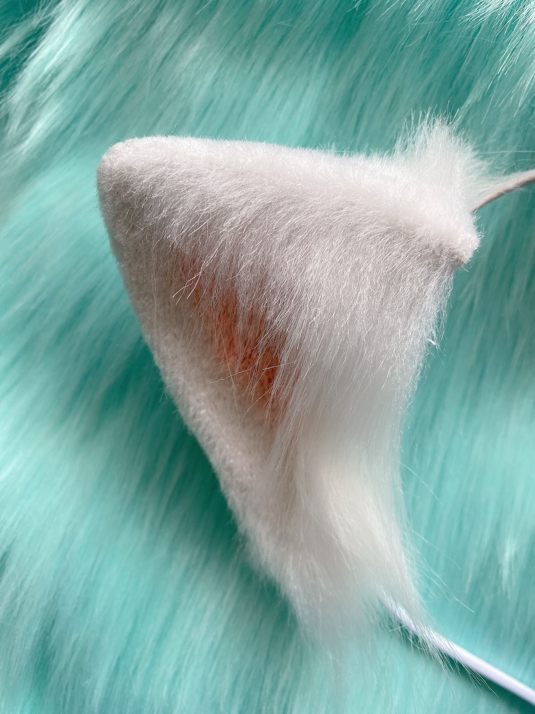 2.3 Cute White Cat Ears Headbandwhite Kitten Ears Hair - Etsy