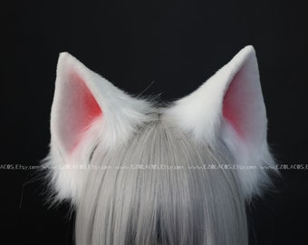 Cosplay Cat Ears and Tail : White Cat Set - Etsy