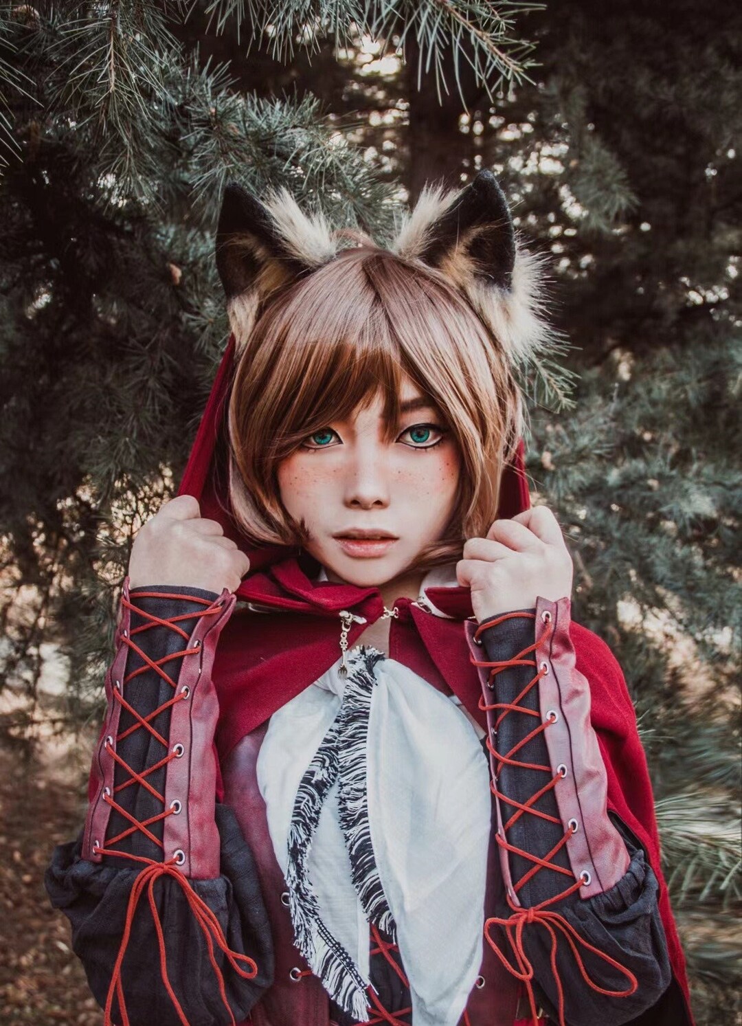 Handmade Luxury Wolf Ears And Wolf Tailfox Plush Earsheadbandhalloween Cosplay Wolf Ears