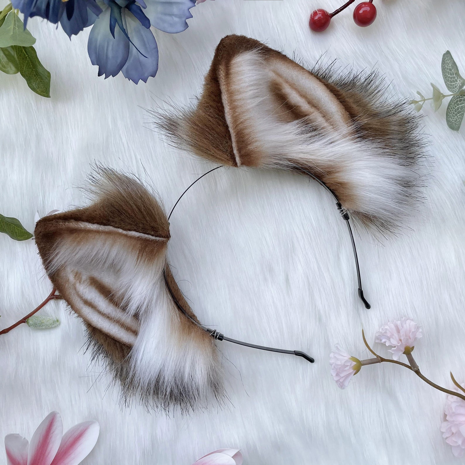 Realistic Wolf Ears and Tail-fox Ears and Tail-faux Fur | Etsy