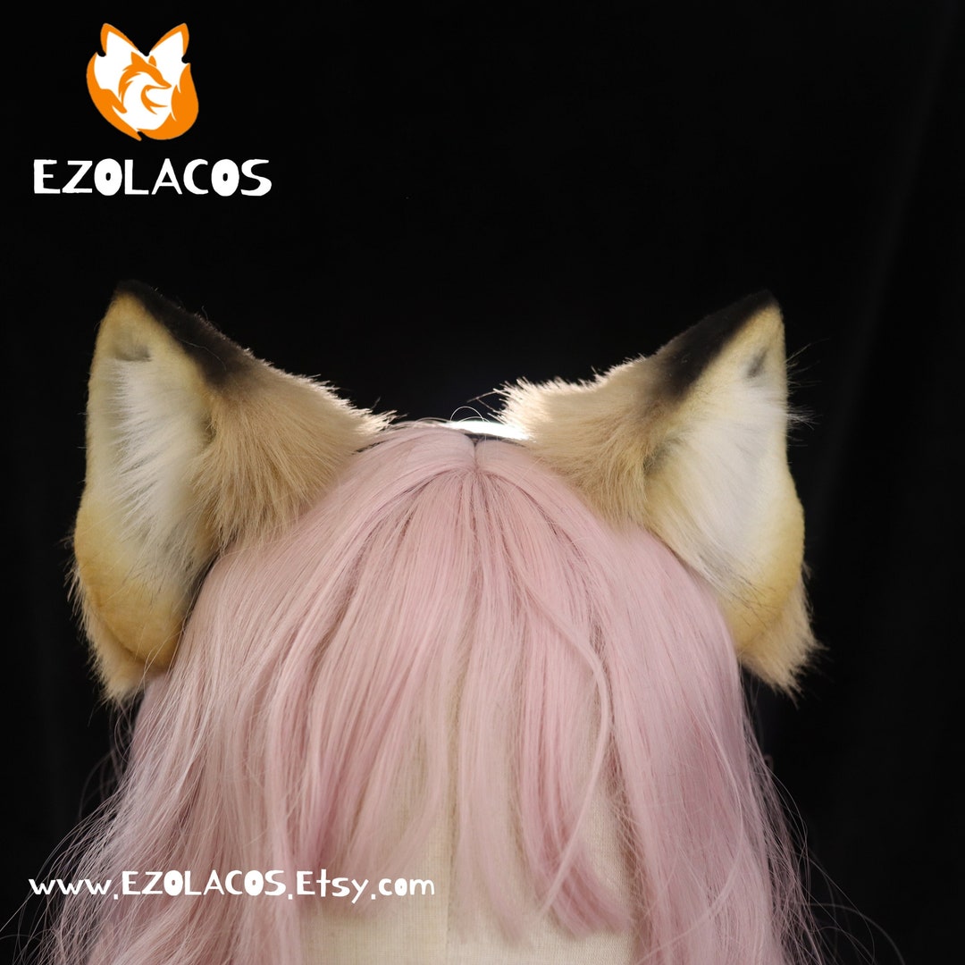 Realistic Fox Ears and Tail,fox Plush Ear Headband,halloween Cosplay ...