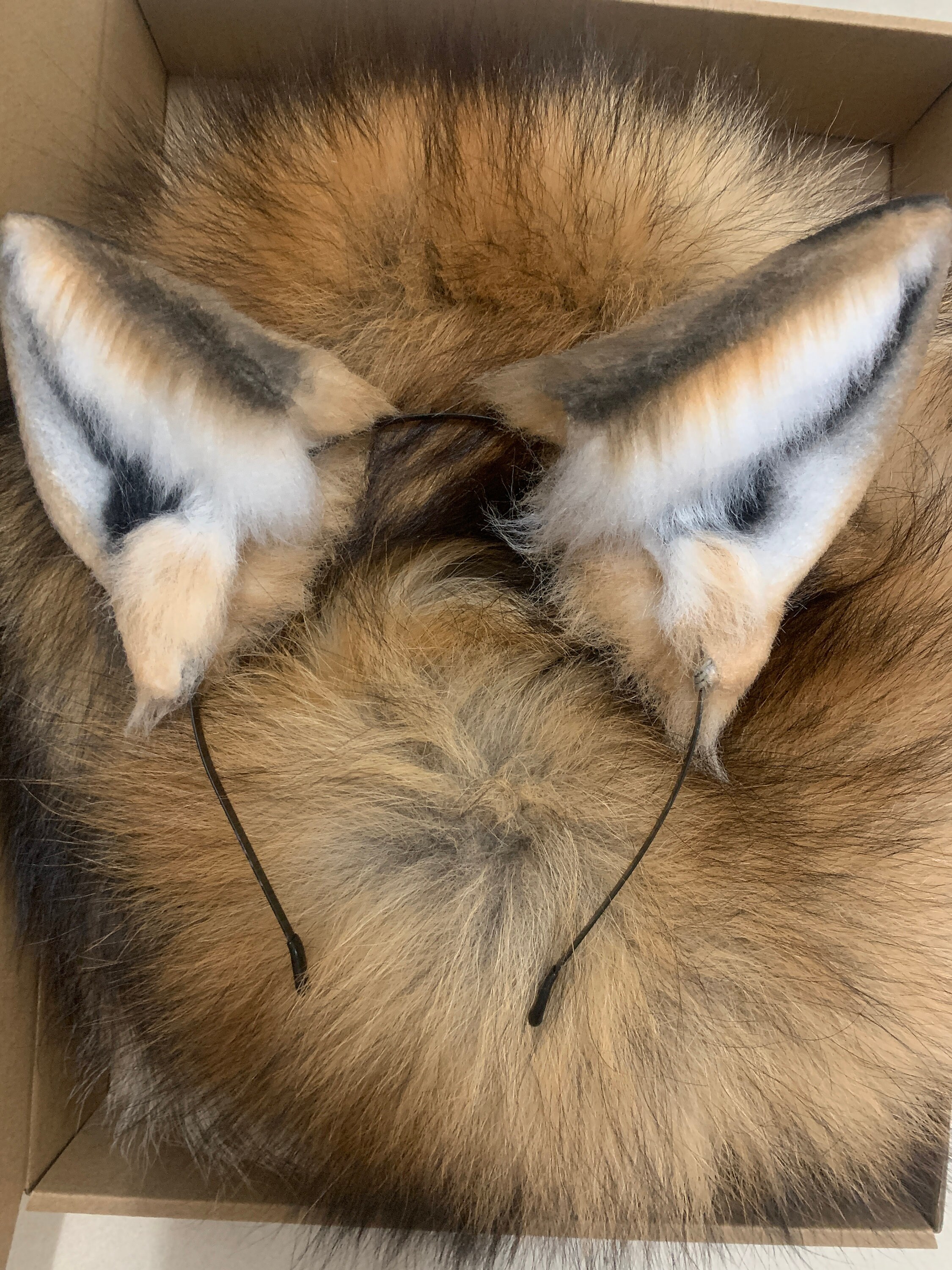 Animal Wolf Ears and Tail Set Cosplaywolf Plush Earsfox Ears - Etsy Canada