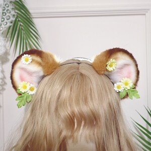 Cute Brown Bear Ears Headband With Accessoriessweet Bear - Etsy