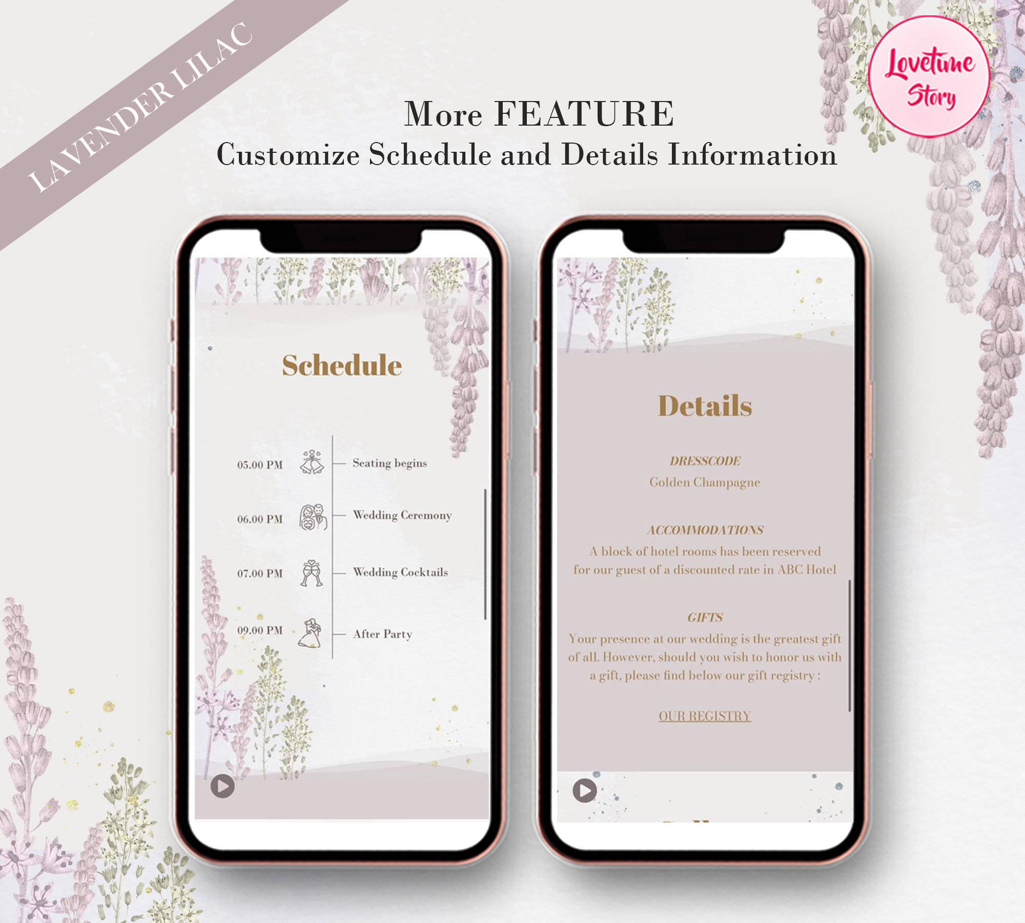 Digital Wedding Website Invitation Online Digital & RSVP Personalized ...
