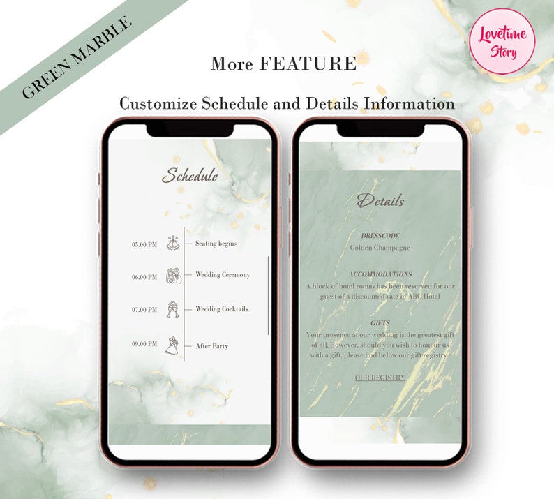 Digital Wedding Invitation & RSVP Mini Wedding Website - Etsy
