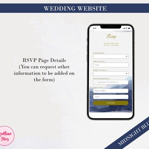 Digital Wedding Invitation & RSVP - Mini Wedding Website - Nature Theme ...