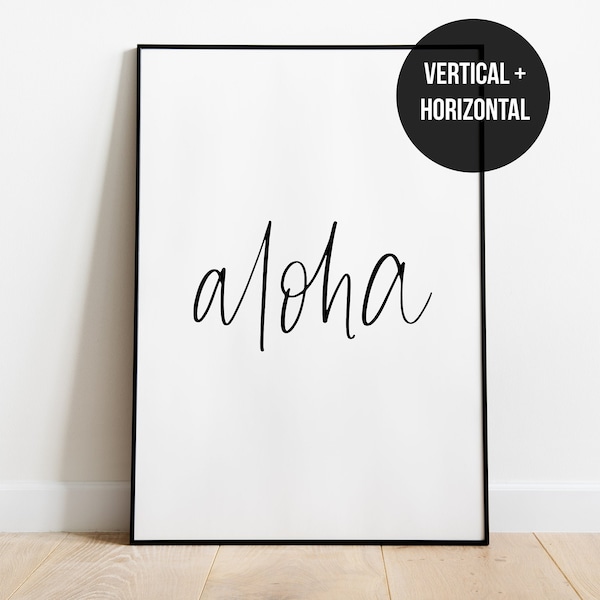 Aloha Printable Art - Etsy