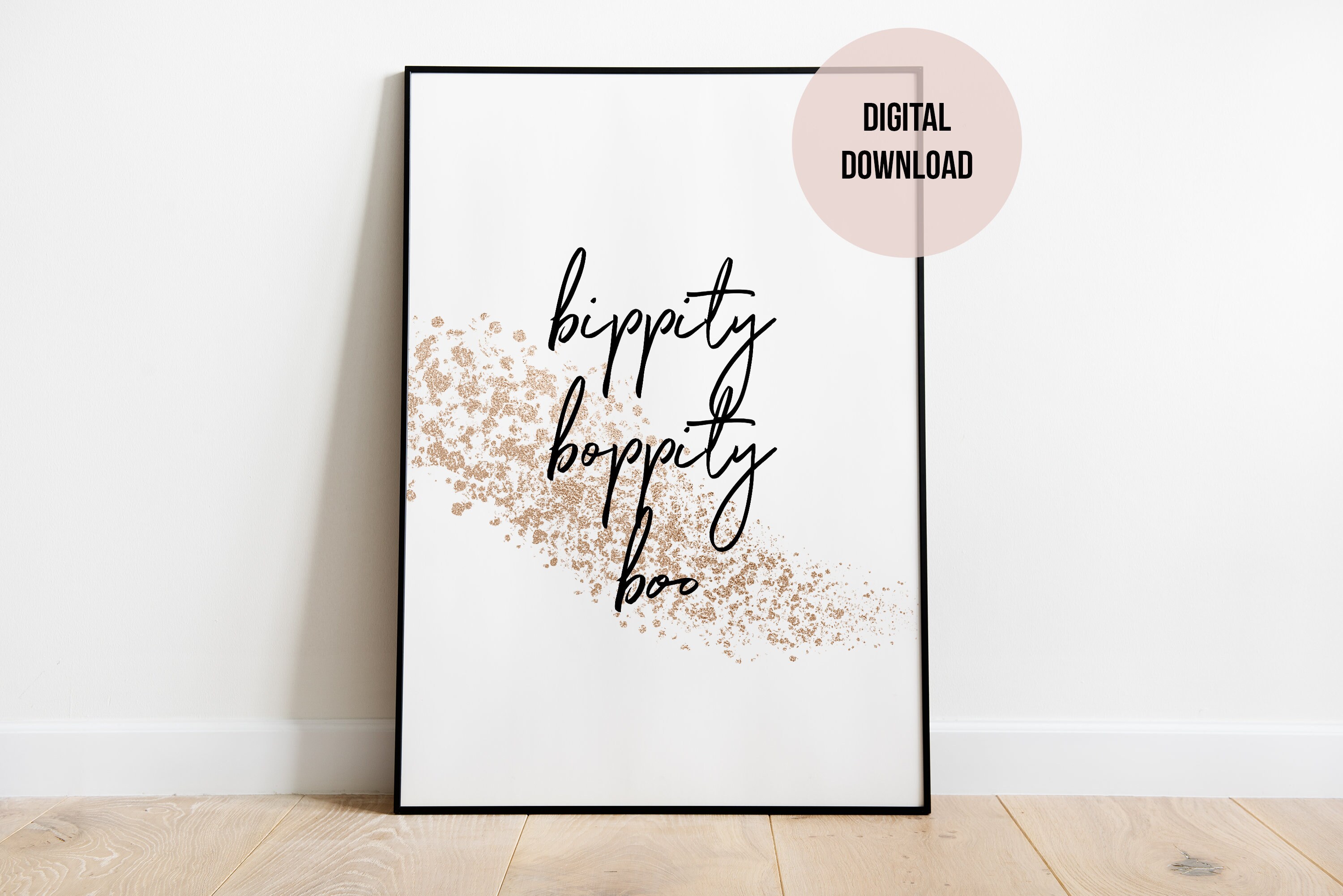 Bippity Boppity Boo, Holiday Decor, Halloween Quote Sign, Typography ...