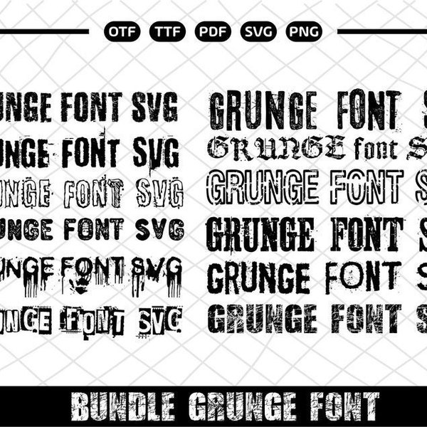 Distressed Font - Etsy