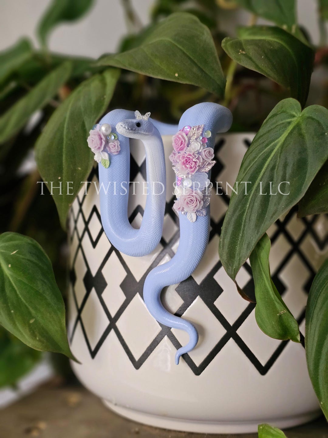 Floral Friend Pot Pal Snake | Original Creator of Pot Pals | Handmade ...