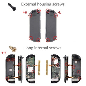 Replacement Screws and Springs Kit for Nintendo Switch Joy-con/joycon ...
