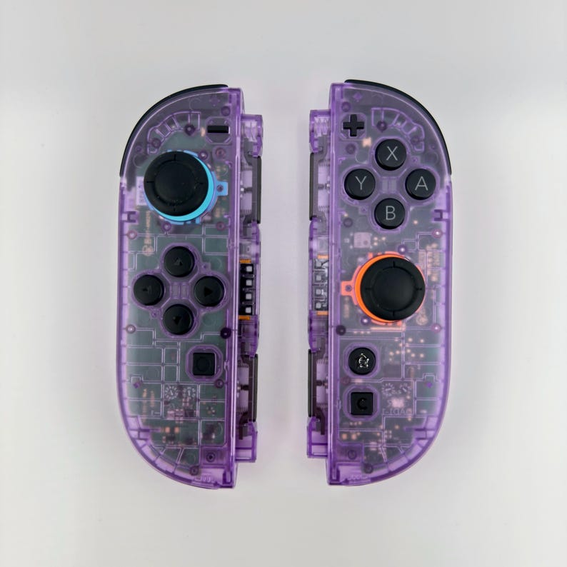 New Custom Nintendo Switch 2 Joy-con Controllers Clear Atomic Purple - Etsy