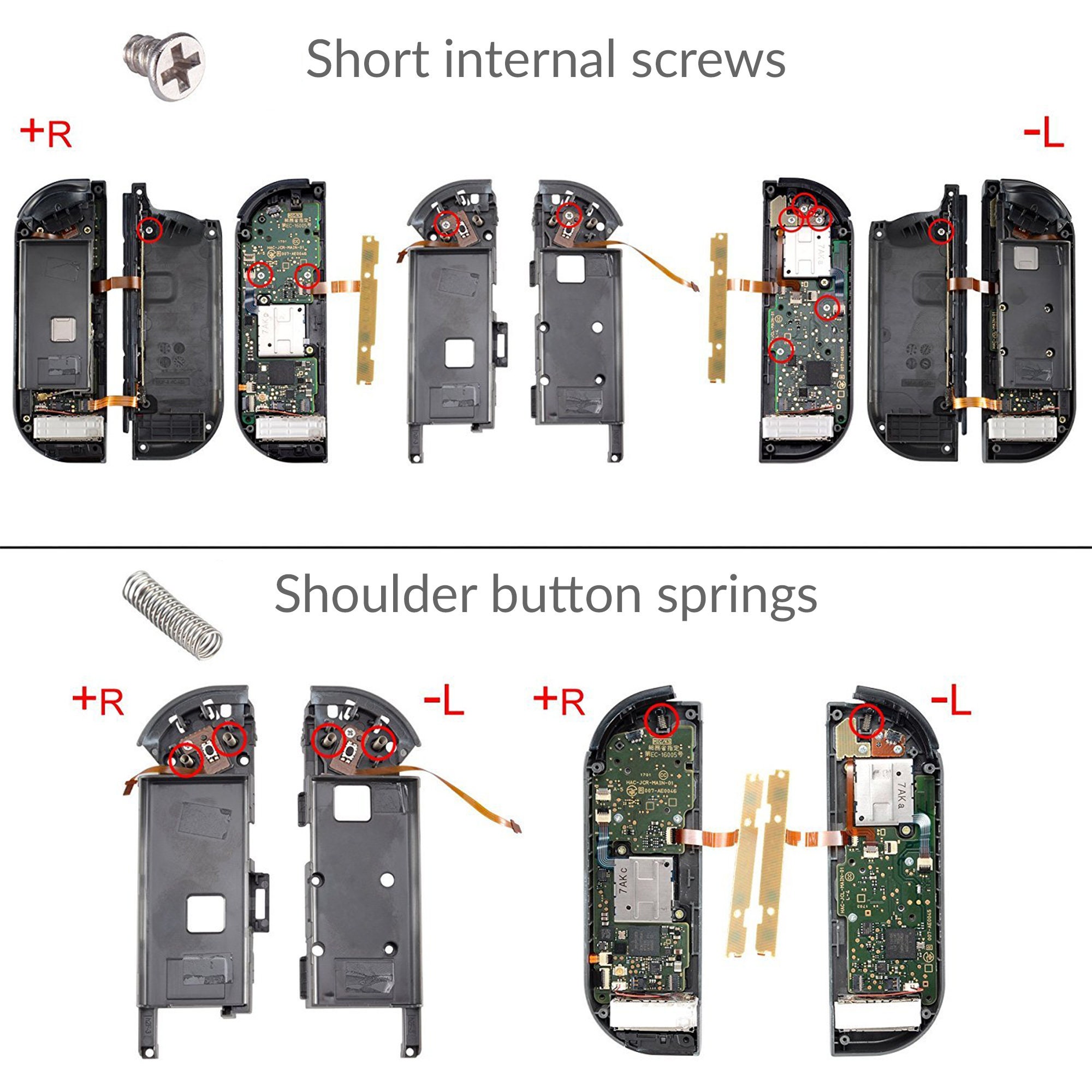 Replacement Screws and Springs Kit for Nintendo Switch - Etsy Israel
